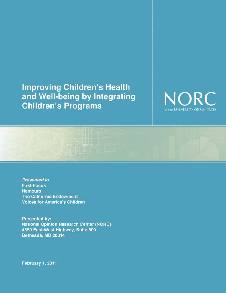 Improving Children’s Health and Well-being by Integrating Children’s ...