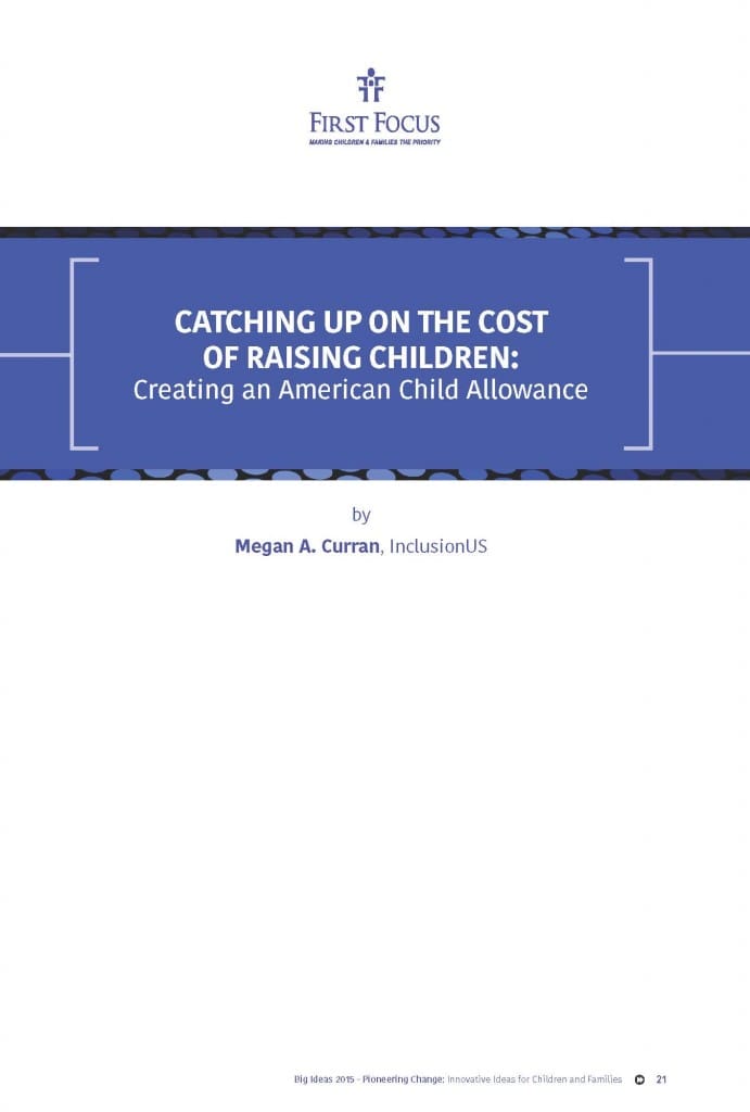 Catching Up on the Cost of Raising Children: Creating an American Child ...