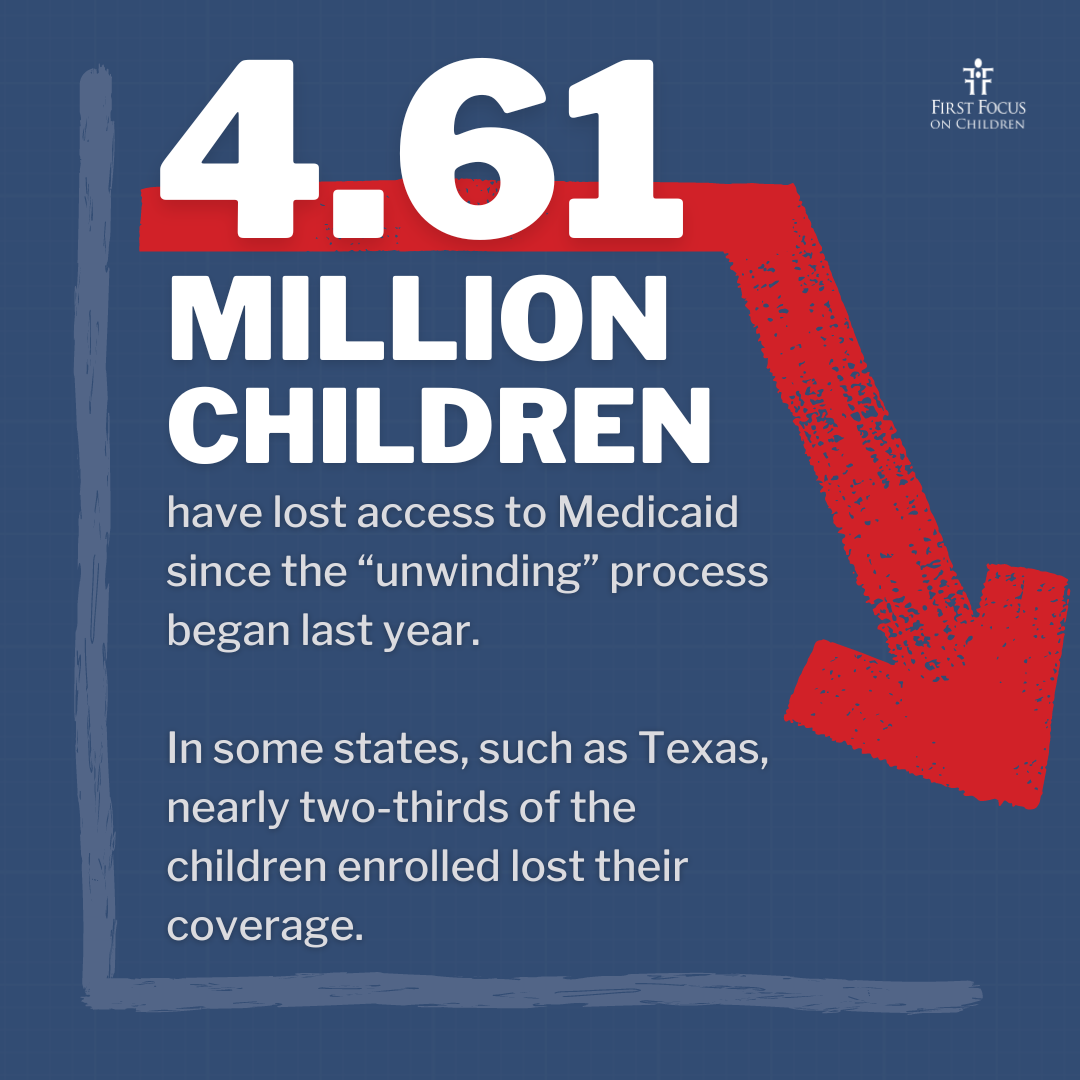 Nearly 5 million children have lost health care due to "unwinding ...